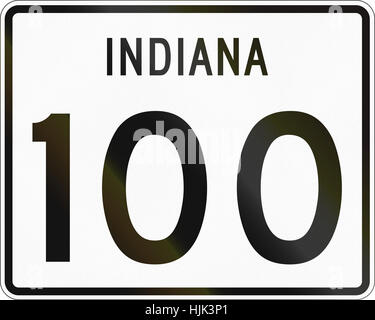 Indiana Route shield used in the United States Stock Photo - Alamy