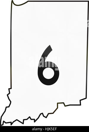 Indiana Route shield used in the United States Stock Photo - Alamy