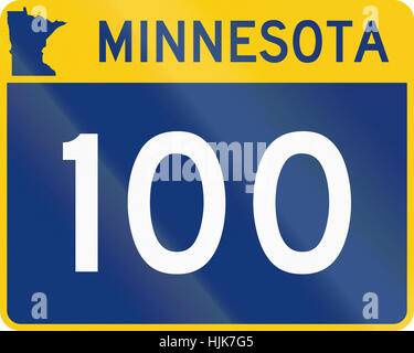 Minnesota State Highway route marker used in the US Stock Photo - Alamy