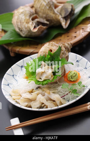 Japanese Food Seashell Sashimi Stock Photo - Alamy