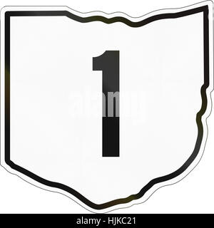 Historic Ohio Highway Route shield from 1927 used in the US Stock Photo ...