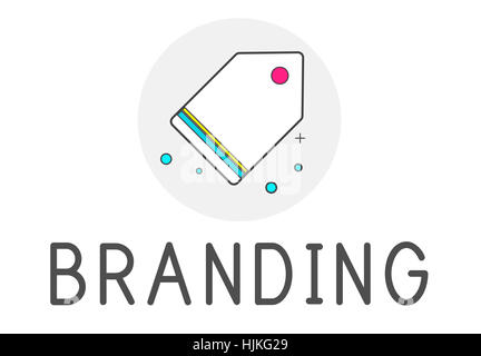 Branding Trademark Marketing Research Advertising Tag Concept Stock ...