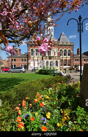 UK England Lincolnshire Grantham Isaac Newton shopping centre lion and ...