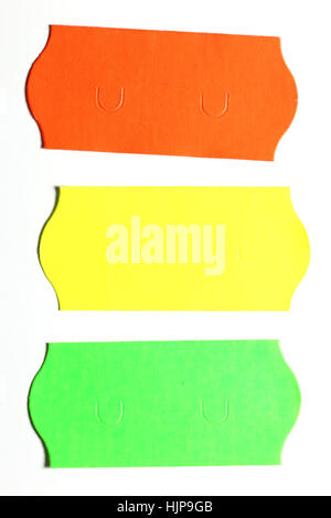 Stickers label isolated on white background Stock Photo - Alamy