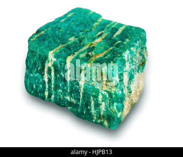 raw green amazonite stone on dark Stock Photo - Alamy