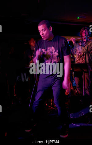 Andy Brooks (foreground) rapper Testament/Homecut (BBC Lights Up ...