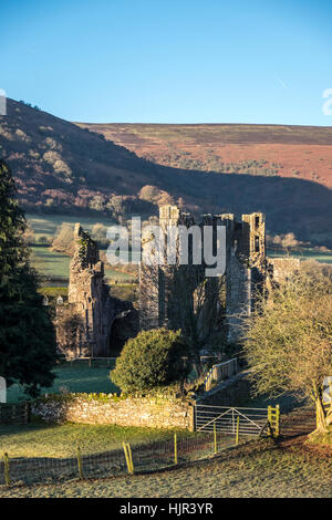 The ruins of Llanthony Priory in the Black Mountains near Abergavenny ...