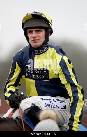 Jockey David Bass at Ludlow Racecourse Stock Photo - Alamy