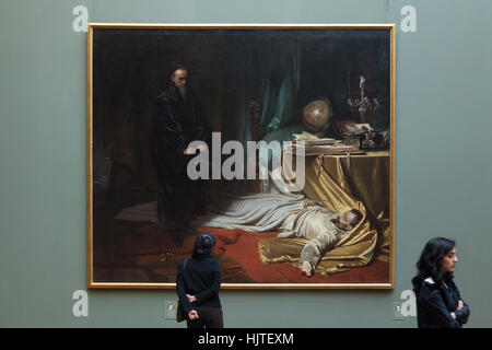 Painting Seni at the Dead Body of Wallenstein (1855) by German ...