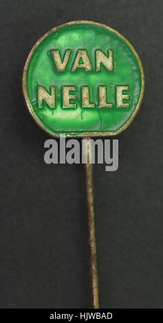 Vintage promotional pin for Van Nelle, a company famous for its coffee ...