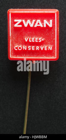 Red Zwan brand advertising pin, a collectible promotional item from the ...