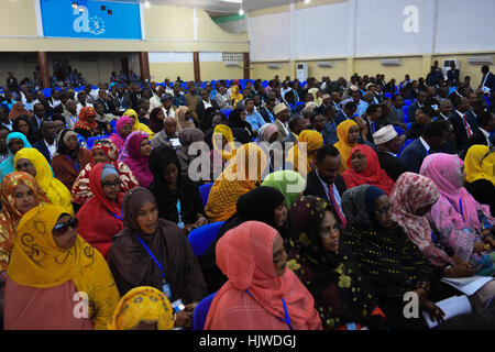Newly elected members of the Somali Federal Parliament attend their ...