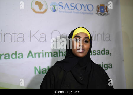 Naima Adan Elmi, the chairperson of the Save Somali Youth Organization ...
