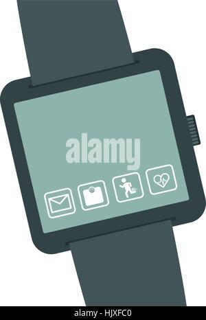 smartwatch button thumbnail icon imagevector illustration design Stock ...