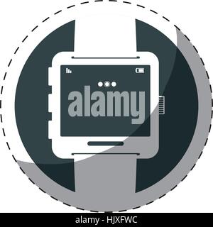 smartwatch button thumbnail icon imagevector illustration design Stock ...