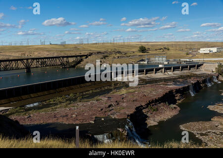 Montana, Great Falls, Ryan Dam, hydroelectric dam on the Missouri River ...