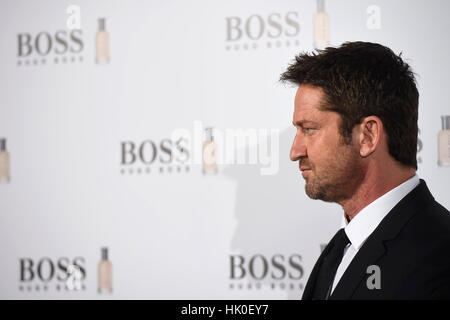 Actor Gerard Butler during a party of firm Hugo Boss in Madrid, on ...