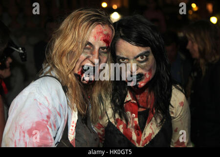 Zombie Walk during 49 Festival Internacional de Cinema Fantastic de ...