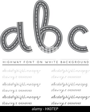 C letter. Road font. Vector illustration in eps10 Stock Vector Image ...