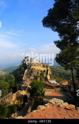 Castle at Jativa, Valencia province, Spain Stock Photo - Alamy