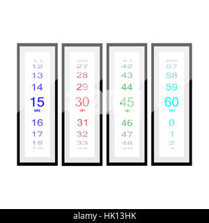 5 seconds countdown timer icon. time measure sign. time interval symbol ...