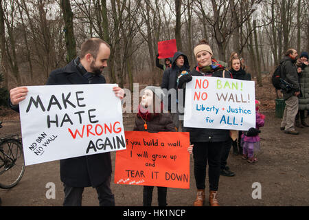 Berlin, Germany. 4th February, 2017. Protest against Donald Trump in ...