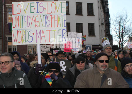 LGBT Solidarity Rally At Stonewall, New York USA Stock Photo - Alamy