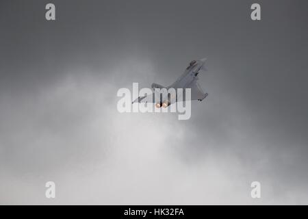 A military turbofan engine Eurojet EJ200, used as the powerplant of the ...