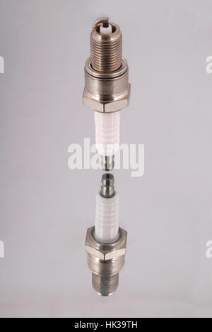The electrode spark plugs the car close-up Stock Photo - Alamy