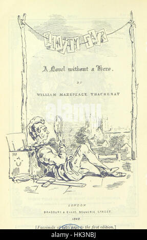 An illustration from 'The Oxford Thackeray', showcasing literary themes ...