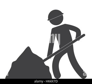 under construction related pictogram image vector illustration design ...