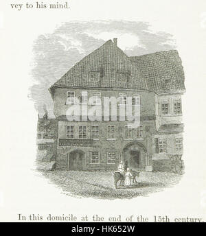 A page from 'German Life and Manners,' depicting village, town, and ...