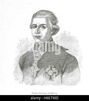 An illustration from 'Les Villes de Thuringe,' depicting the towns of ...