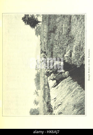 Image from 'The Story of the Rough Riders,' illustrating the 1st U.S. Volunteer Cavalry in camp ...