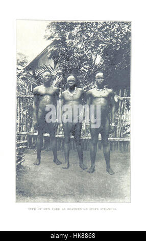 This image from 'In Dwarf Land and Cannibal Country' captures a moment ...