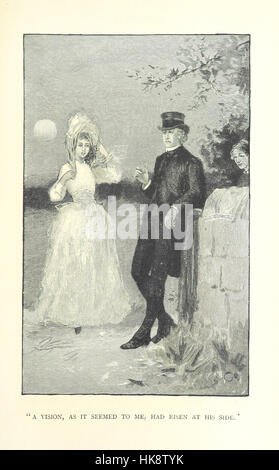 An illustration from 'Jane Eyre,' depicting a key moment or character ...