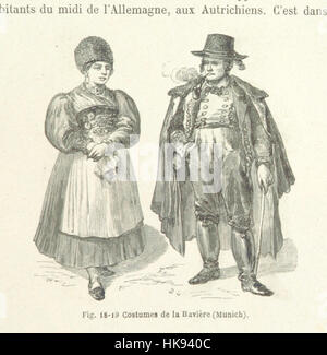 An illustration from 'Les Races Humaines,' showing various human races ...