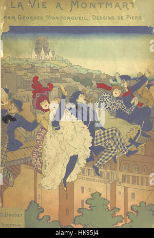 Illustration from 'La Vie à Montmartre,' showcasing the vibrant ...