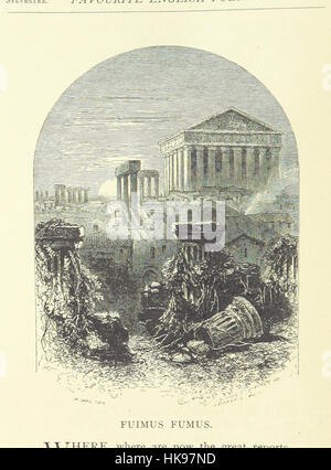 The image shows a page from 'Favourite English Poems and Poets,' a ...