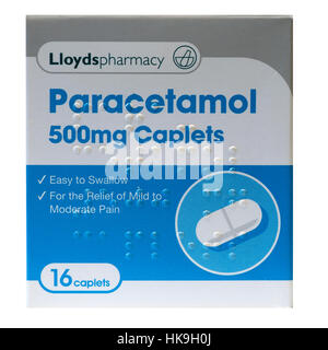 Packets of " own brand " paracetamol tablets in a Tesco store, Uk Stock ...
