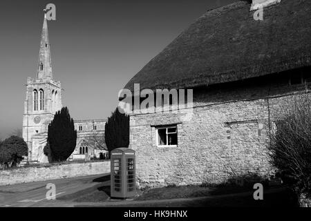 St Nicholas church, Bulwick village, Northamptonshire, England, UK ...