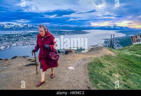 A view across midsummer's night in Tromsø, Norway Stock Photo - Alamy