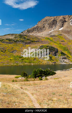 Beartooth Lake, Shoshone National Forest, Wyoming, United States of ...
