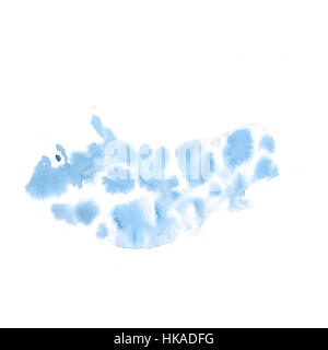 watercolor white background blue, stains abstract isolated ...