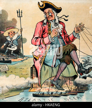 A colonial political cartoon Stock Photo - Alamy