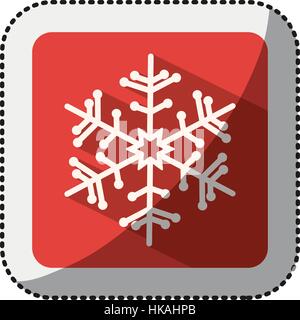 color square with middle shadow sticker with apple fruit Stock Vector ...