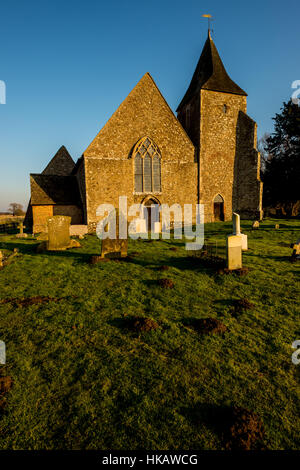 St Clement church in Old Romney, Kent, dating back to the twelfth ...