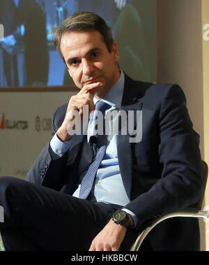 Athens, Greece. 27th Jan, 2017. Dimitri Papadimitriou, Minister of ...