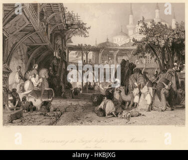 This 1836 painting by Robert Walsh and Thomas Allom depicts the fort ...