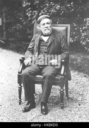 A portrait of Louis Pasteur, the renowned French microbiologist and ...